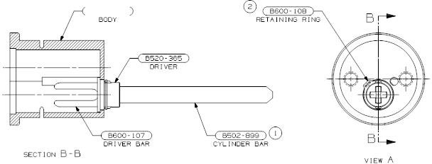What is the part number for the SFIC rim cylinder driver?
