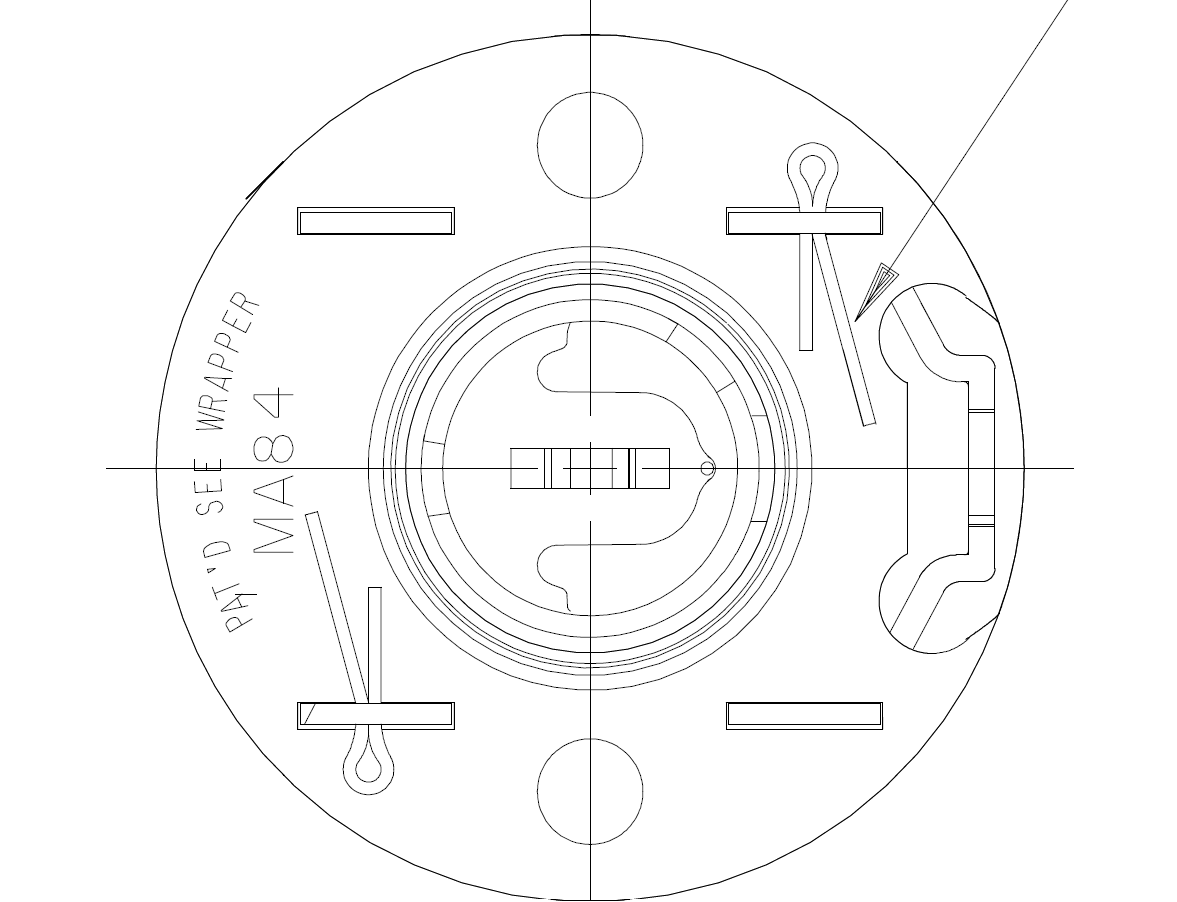 Which Schlage lock has MA84 stamped on the lock chassis?