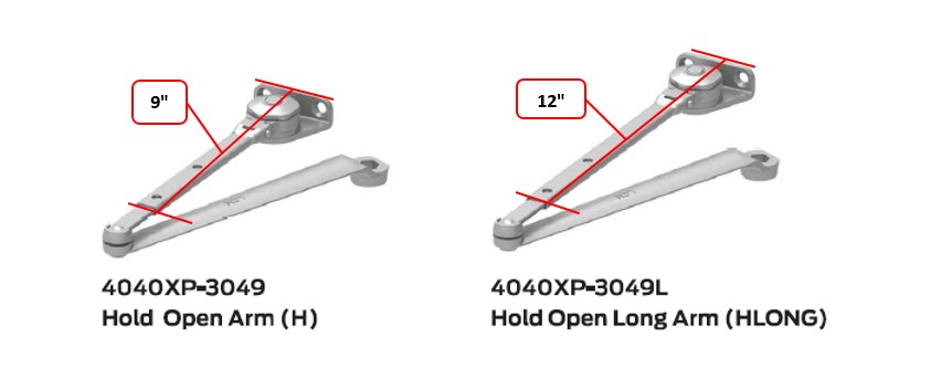 What is the difference between the LCN 4040XP Hold Open and Hold Open ...