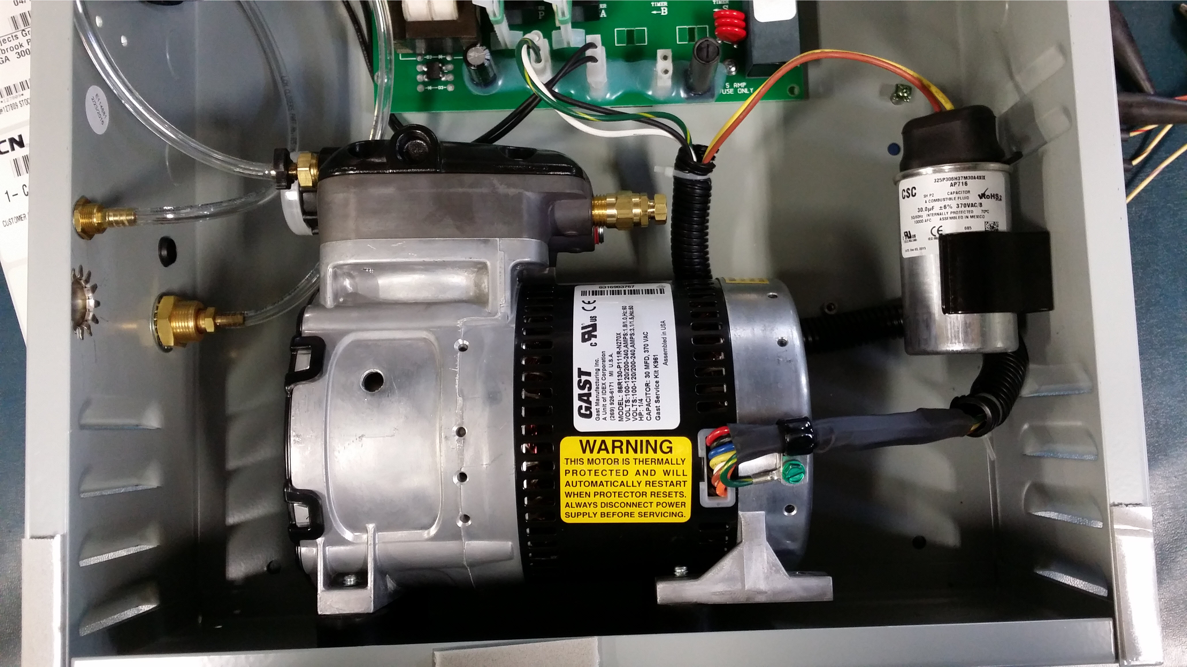 When did LCN start shipping a new air pump (compressor) in the self ...